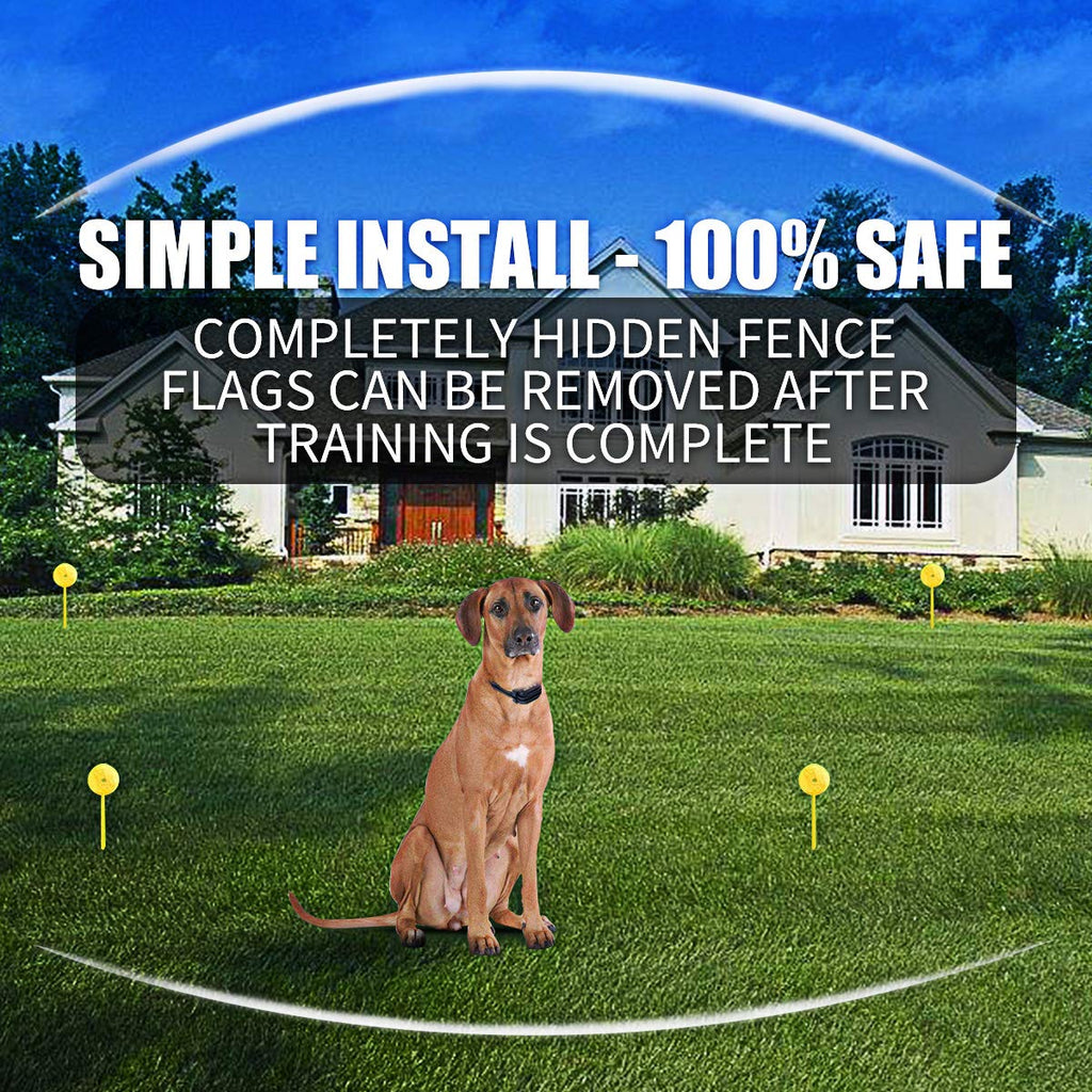Dog Fence Invisible in-Ground Fence System Electric Dog Fence IPX8 Rec ...